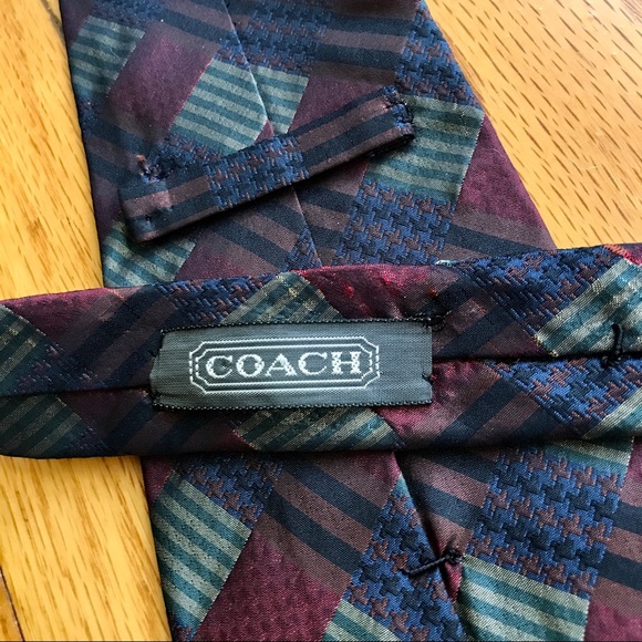 Coach | Accessories | Vintage Coach Silk Plaid Necktie | Poshmark